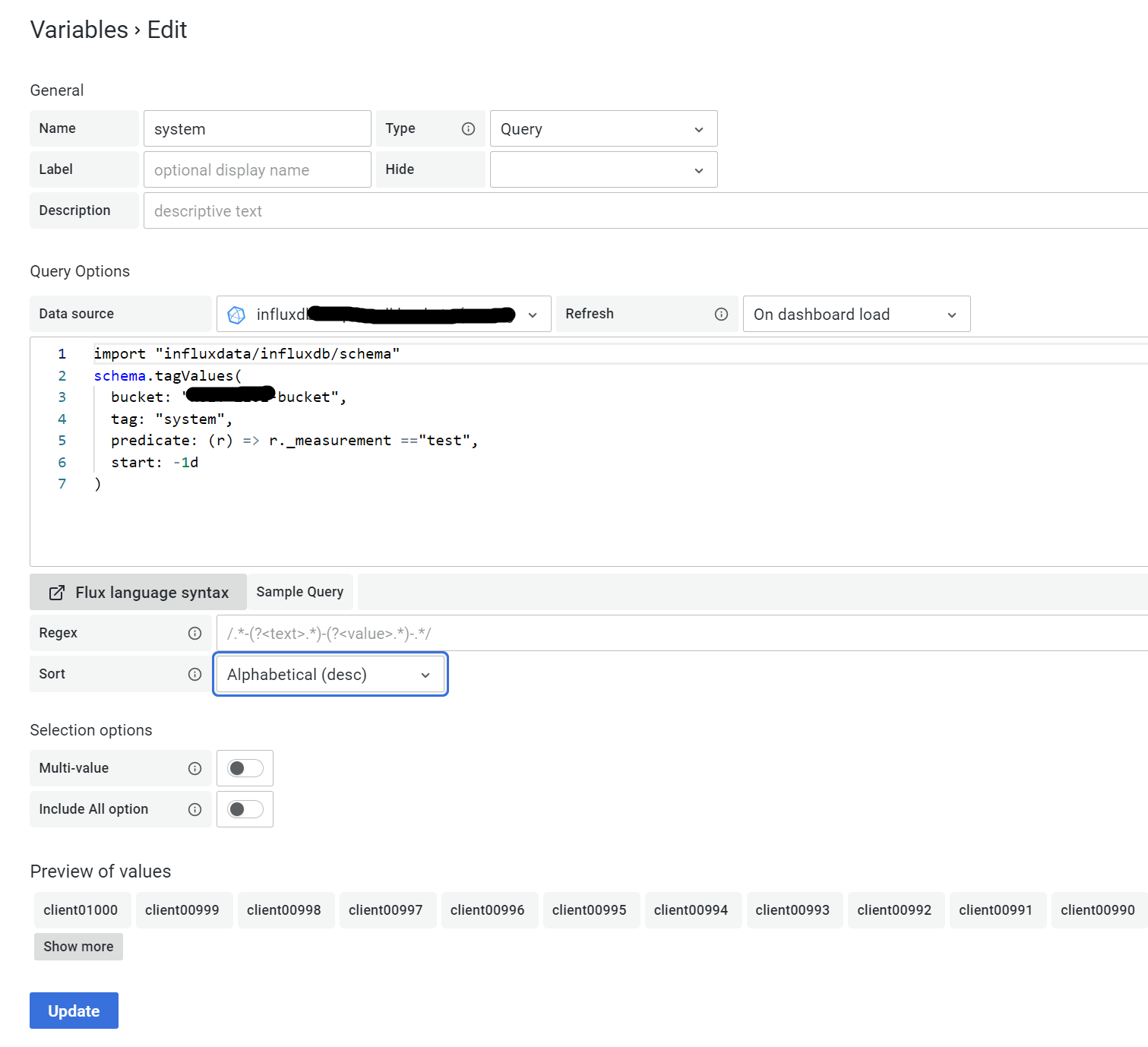 Variable: Return more than 1000 results · Issue #59959 · grafana/grafana · GitHub