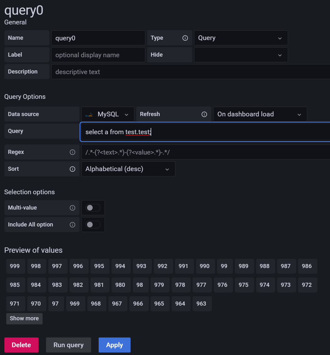 Variable: Return more than 1000 results · Issue #59959 · grafana/grafana · GitHub