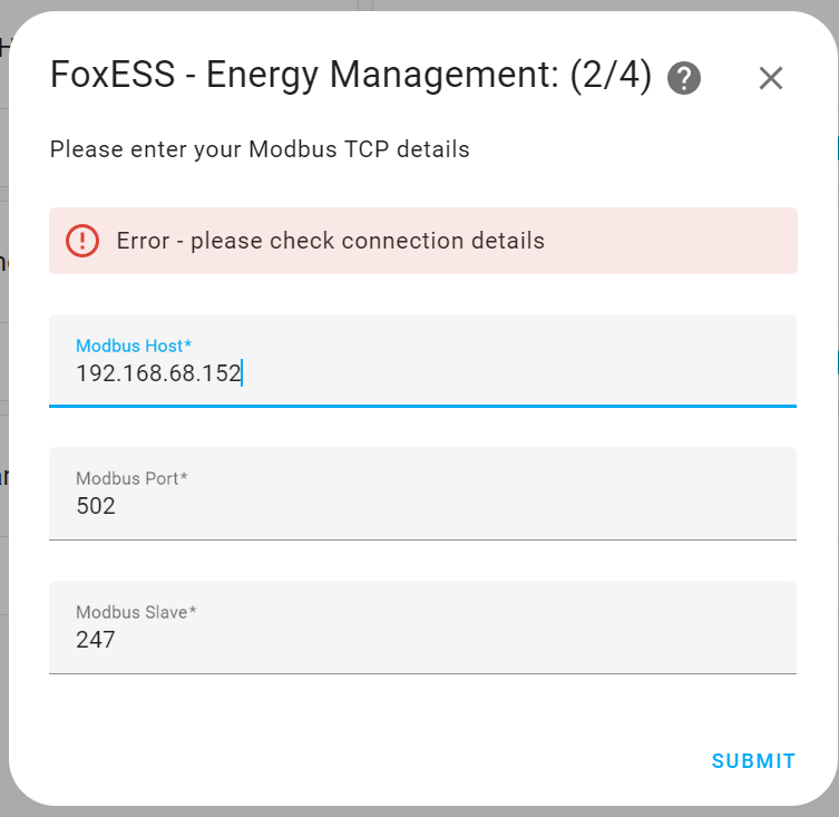 Cannot configure Integration in Home Assistant - Connection Timeout for ModBus · Issue #326 ...