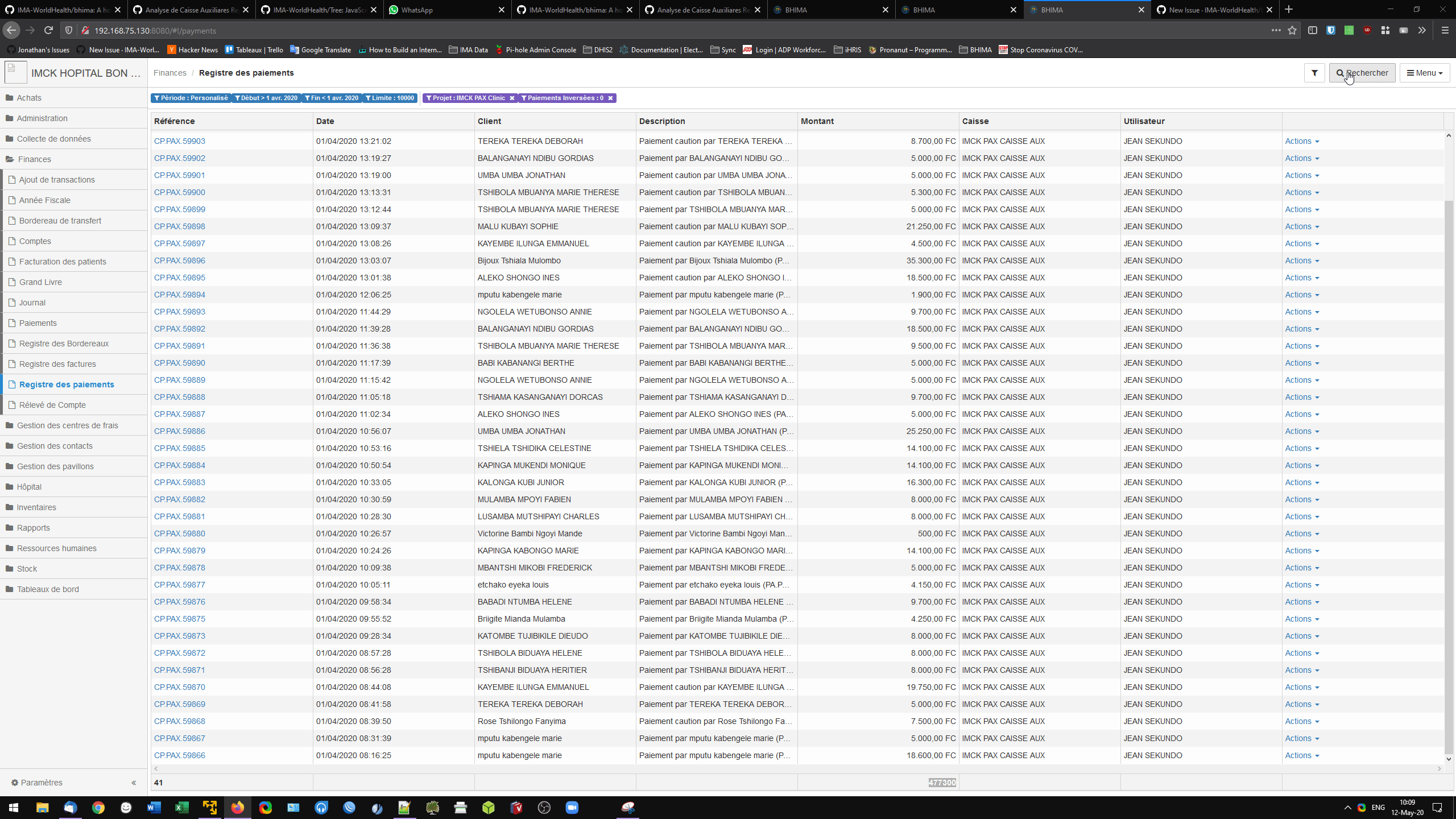 Cash Search Modal does not save the "project" selection · Issue #4490 · Third-Culture-Software ...