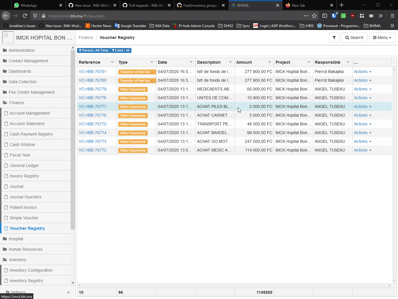 Filter purchase order registry on barcode · Issue #4273 · Third-Culture-Software/bhima · GitHub