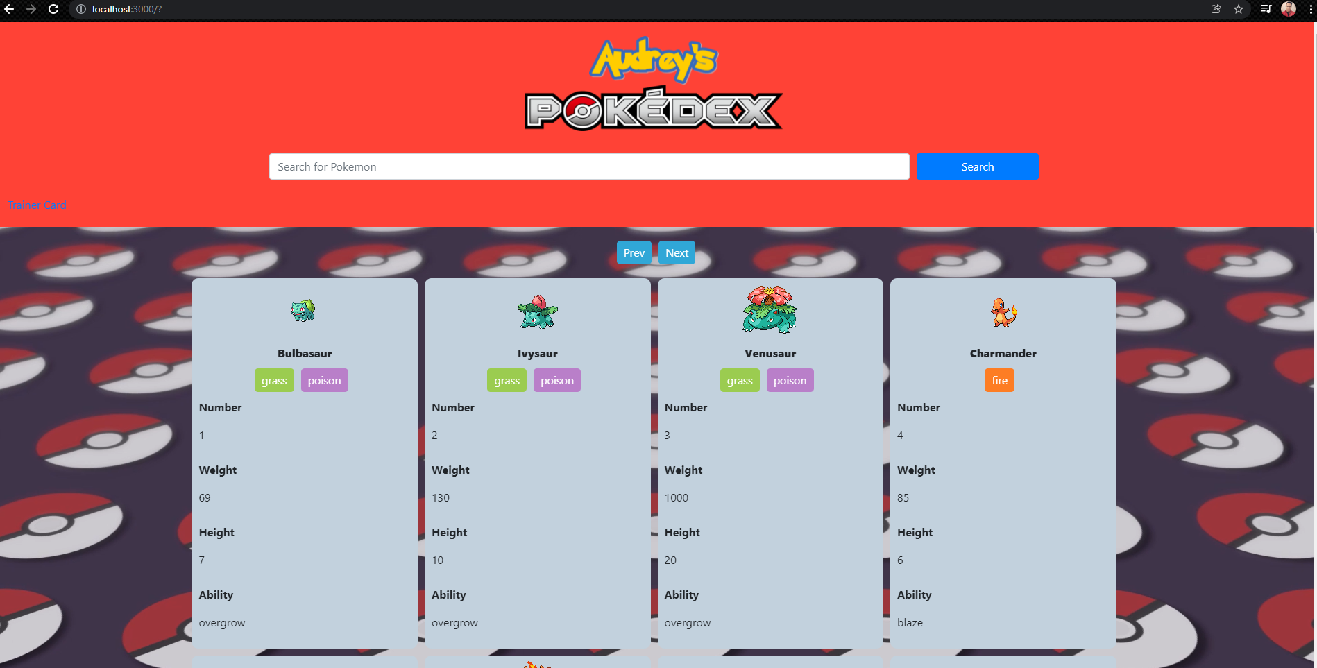 GitHub - MichaelBHerman/Pokedex_App: A Pokedex Application I created using the pokemon API (http ...