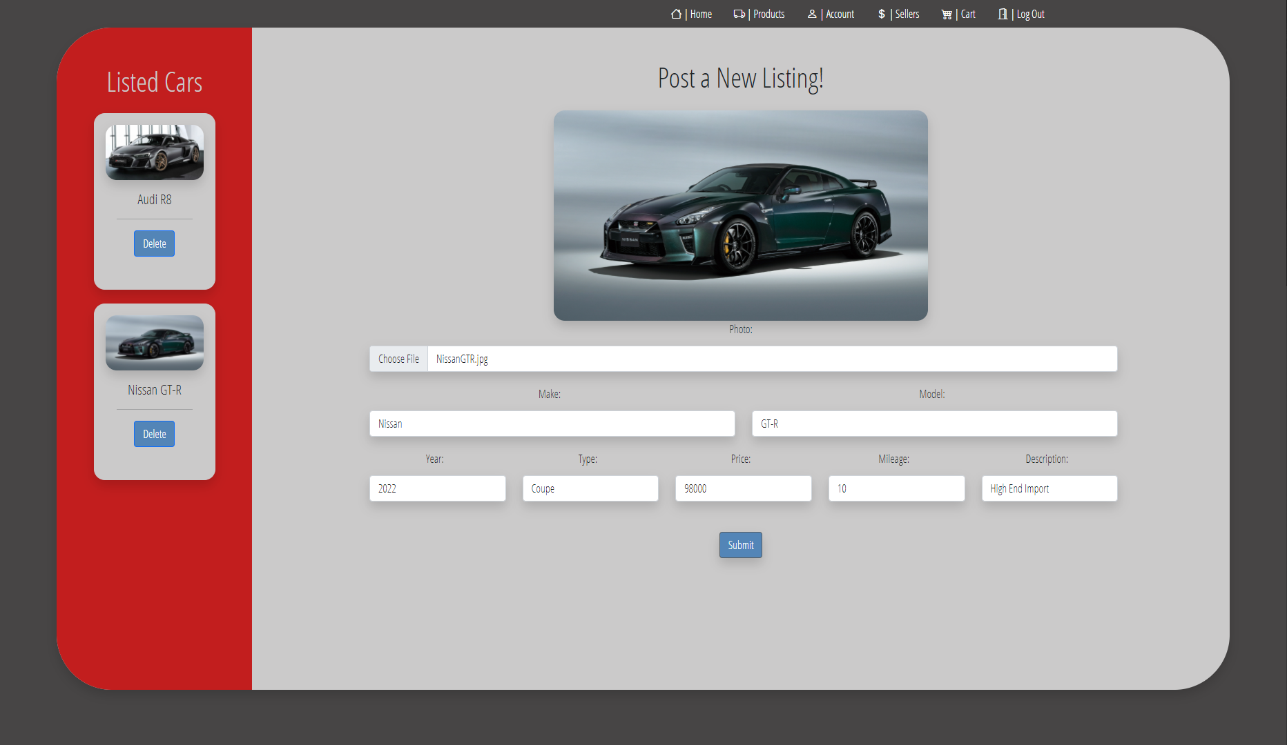 GitHub - nhawks/car-ecommerce-frontend