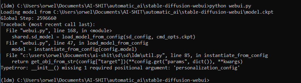 unknown installation errors - sorry for newbishness · Issue #246 · AUTOMATIC1111/stable ...
