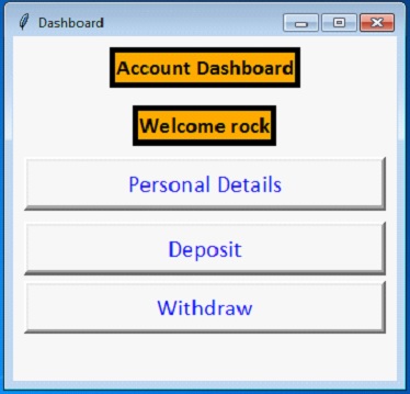 GitHub - aditiss88/GUI-Based-Banking-System-using-Python-: 1. The user ...