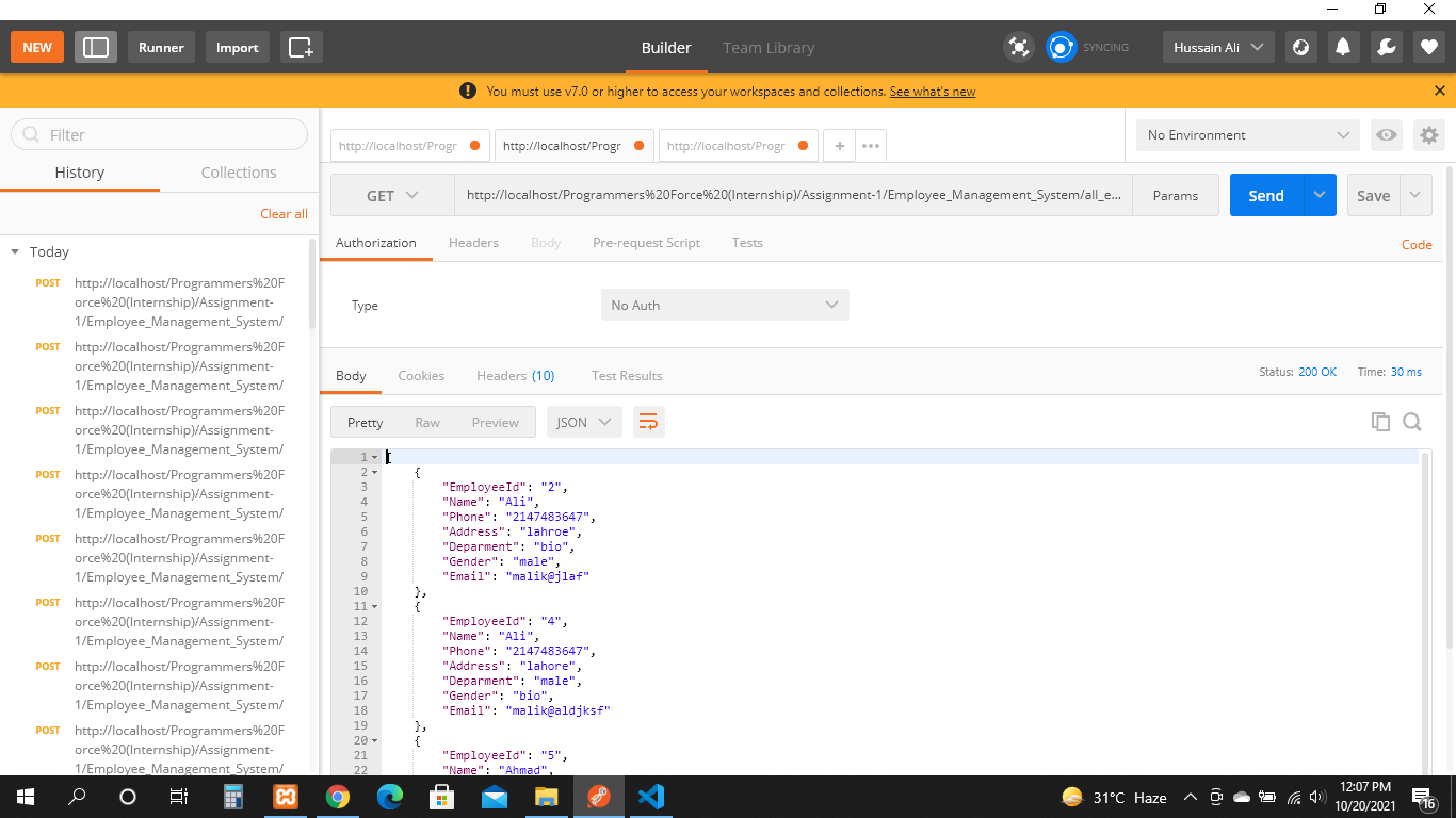 GitHub - 90-HAQ/Employee-Management: Employee Management using Rest API's