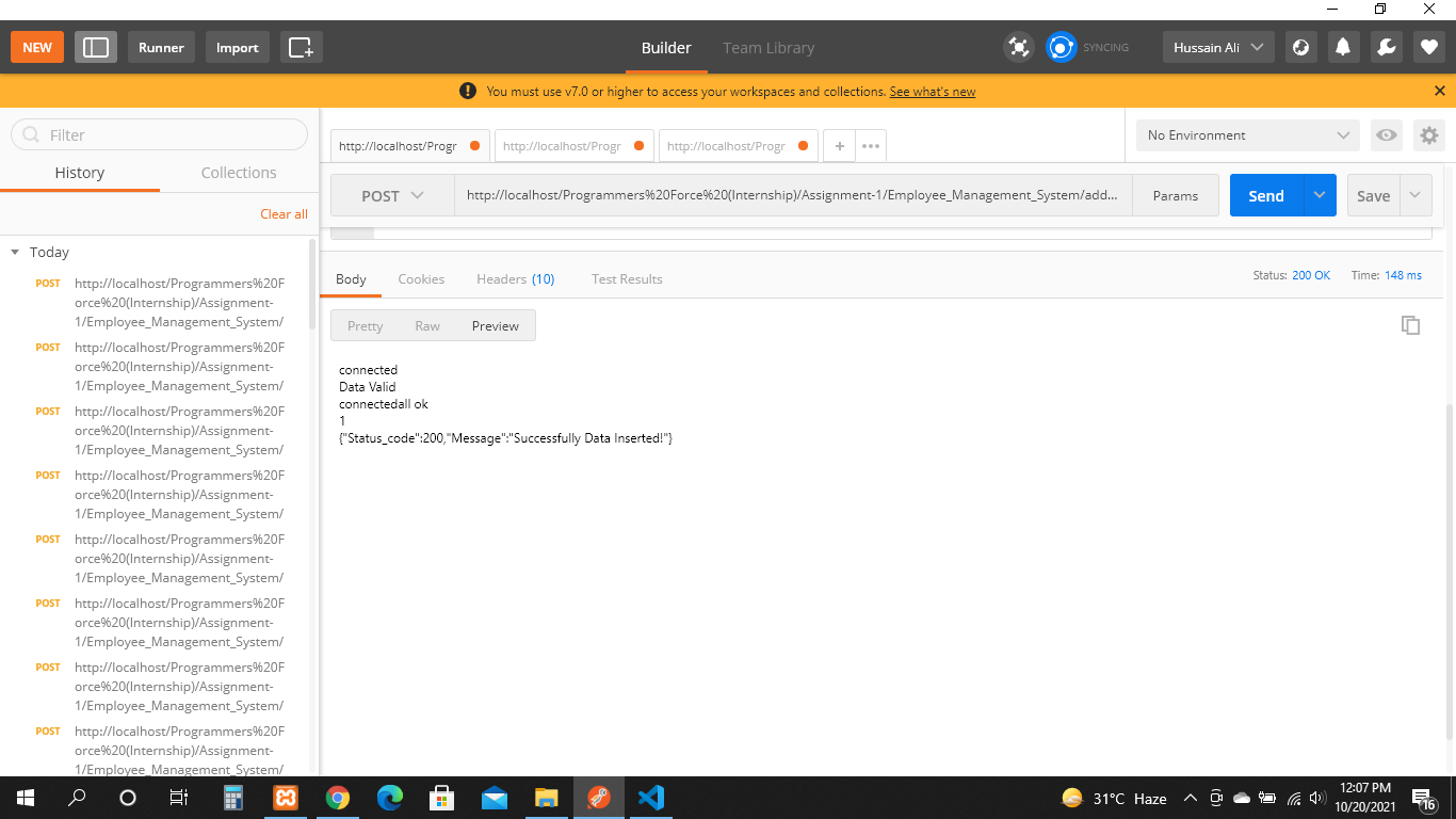 GitHub - 90-HAQ/Employee-Management: Employee Management using Rest API's