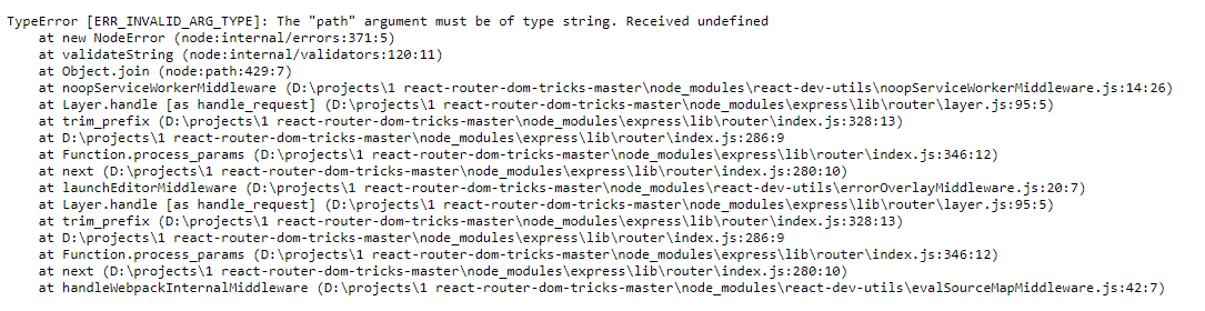 TypeError · Issue #13 · Sin9k/react-router-dom-tricks · GitHub