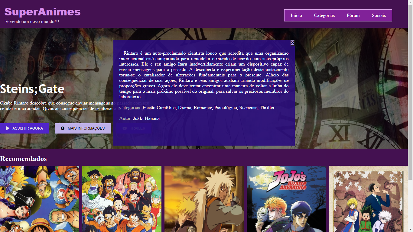 GitHub - GabrielDangelo/netflix-de-anime: projeto feito durante ...