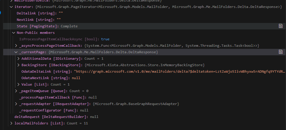 PageIterator doesn't give the delta link after completing the iteration · Issue #619 ...