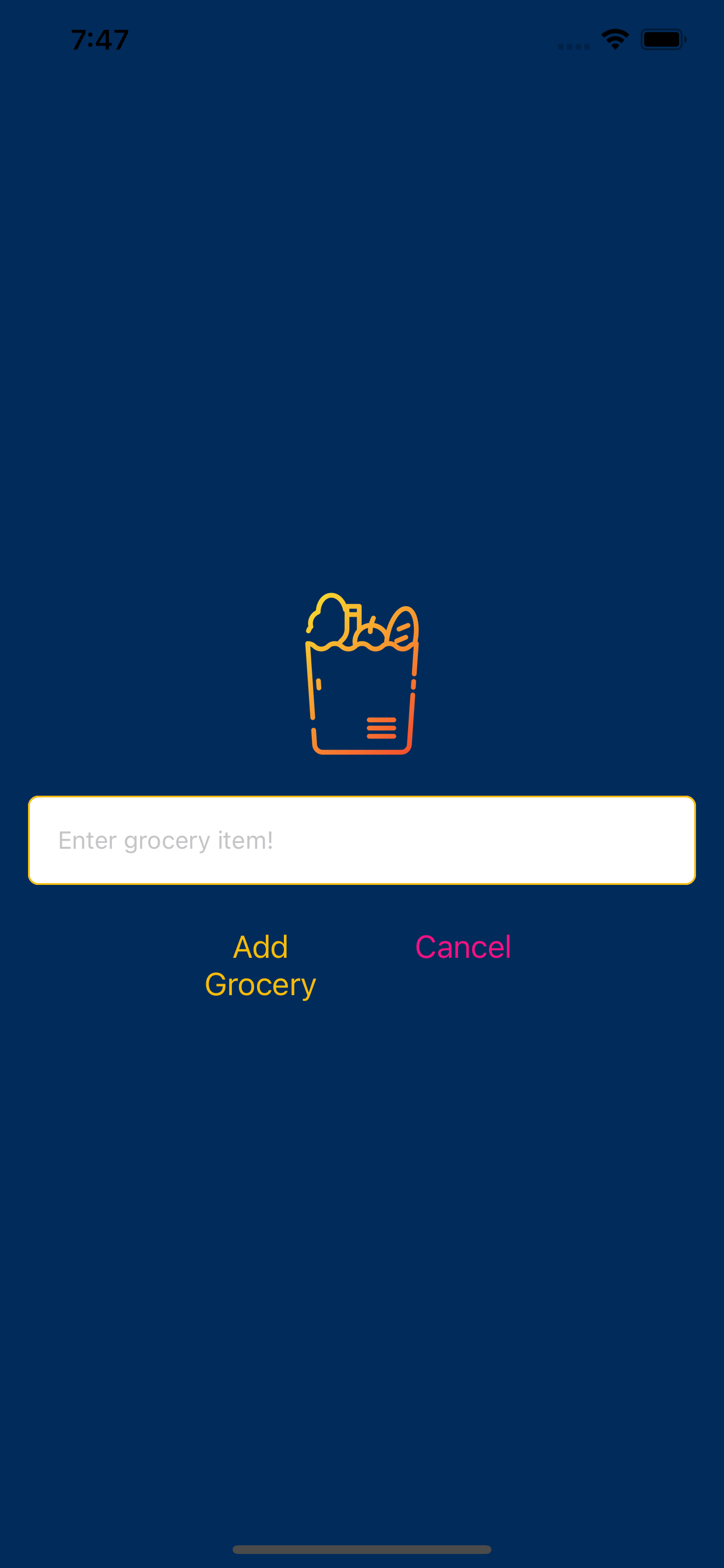 Github Fmills89mobile Grocery List Creating A Grocery List Before That Chaotic Trip To The