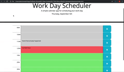 GitHub - xdatalinq/work-day-scheduler