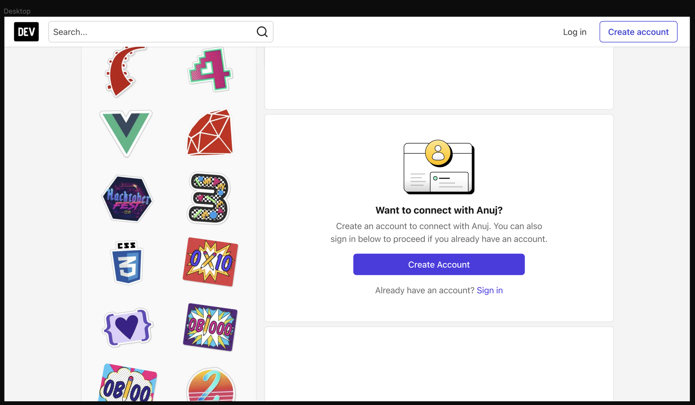 Replace comments box on non-signed-in User profile page with signup CTA · Issue #18608 · forem ...