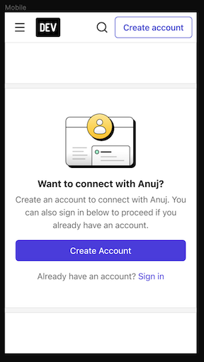 Replace comments box on non-signed-in User profile page with signup CTA · Issue #18608 · forem ...