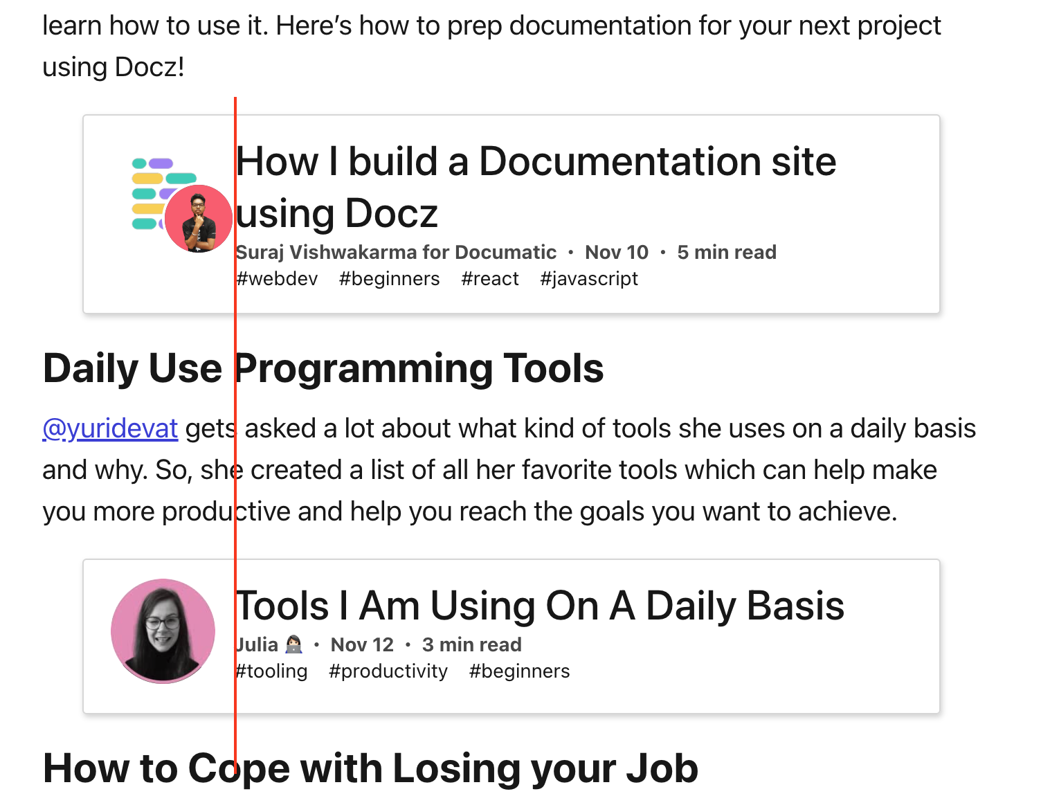 Adjust space between the author + org logo and post title in embeds · Issue #18734 · forem/forem ...