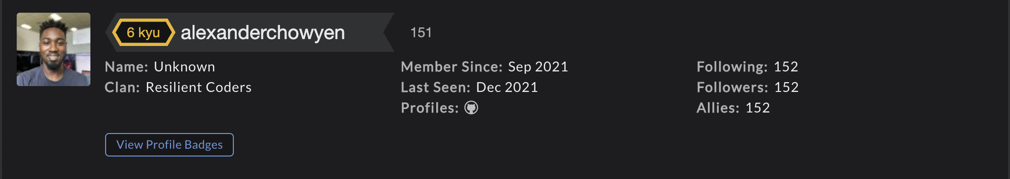 GitHub - alexanderchowyen/codewars: My codewar respository