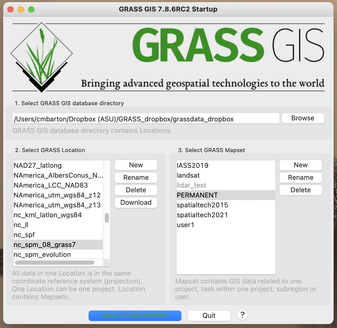 GRASS 7.8.6 startup screen readability · Issue #1784 · OSGeo/grass · GitHub