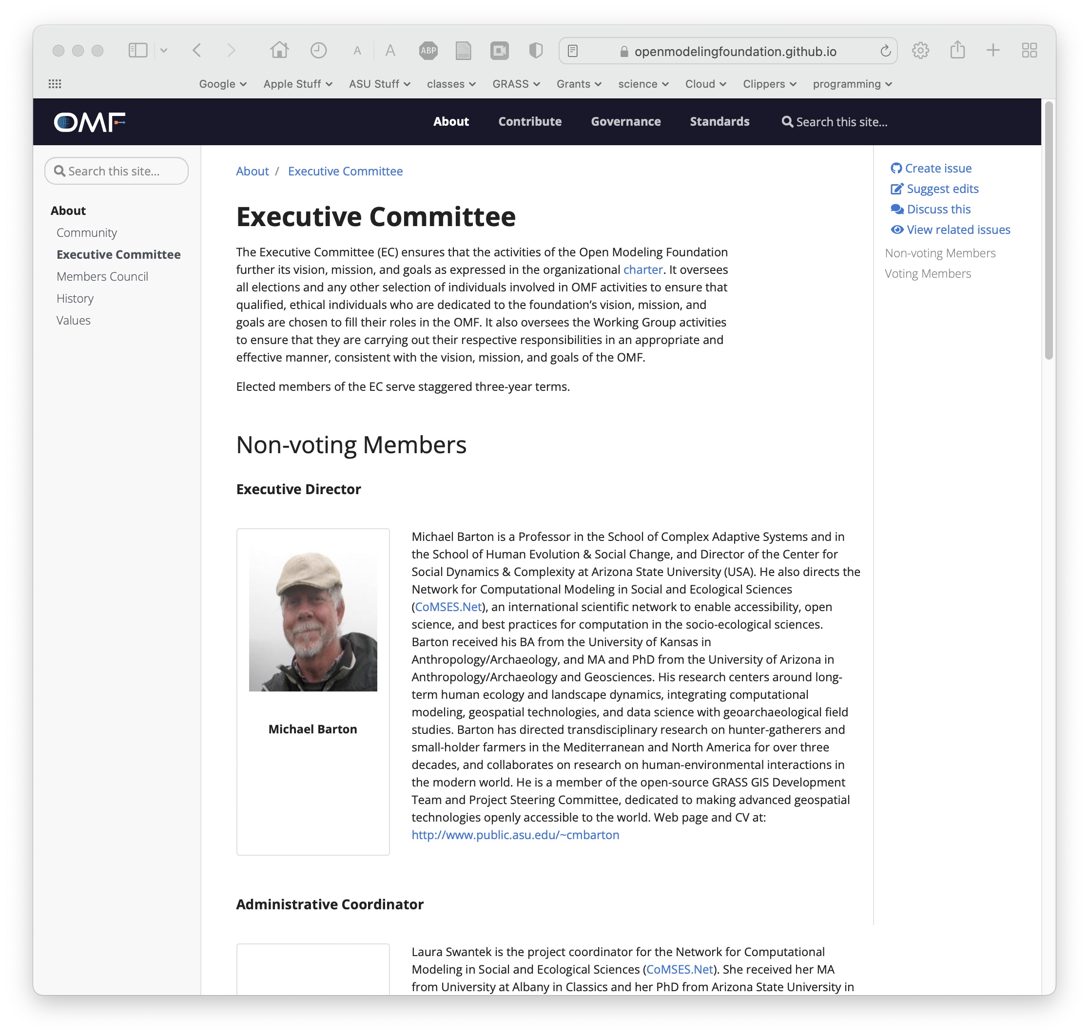 Community Page Updates Issue 400 Openmodelingfoundation