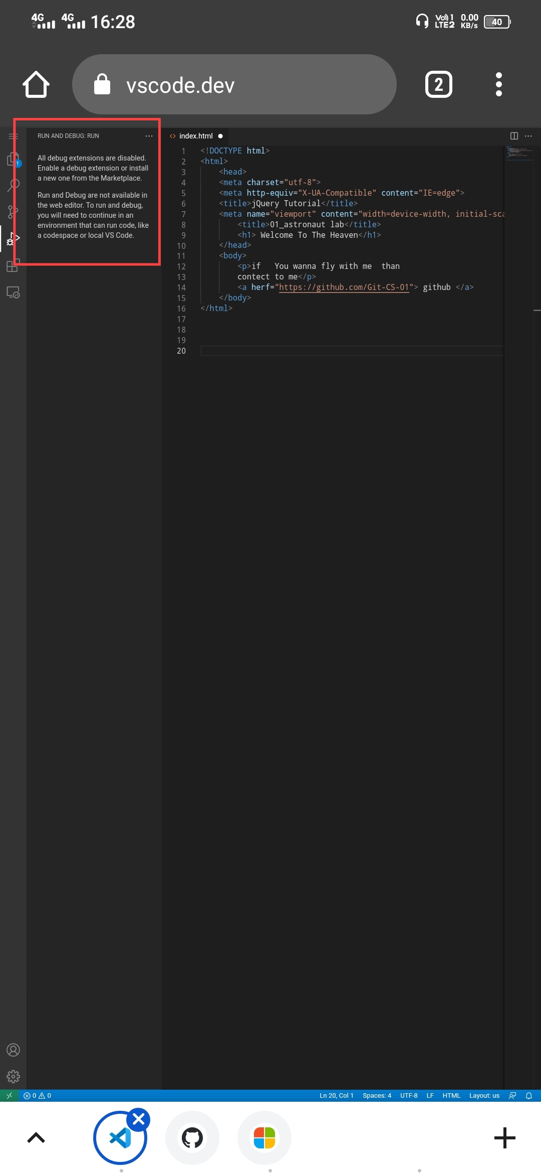 Extention And Debug Note Intallled · Issue 148474 · Microsoftvscode · Github