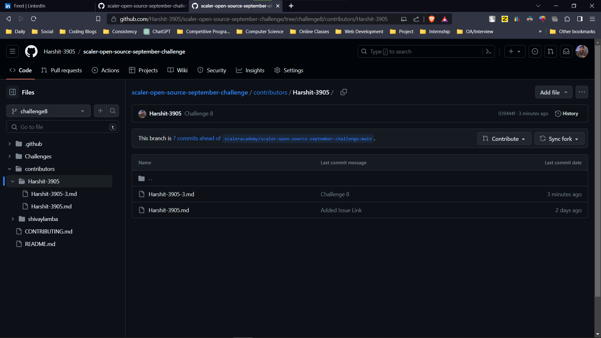 Challenge 1 - 27 : Harshit Joshi · Issue #156 · scaleracademy/scaler-open-source-september ...