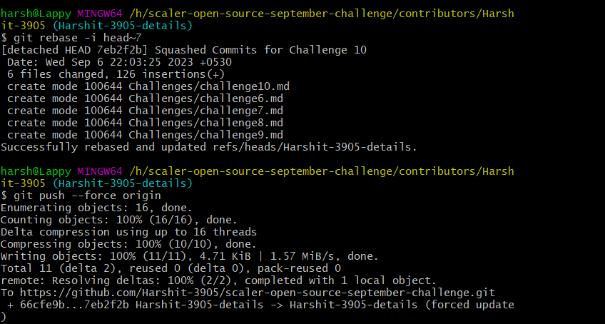 Challenge 1 - 27 : Harshit Joshi · Issue #156 · scaleracademy/scaler-open-source-september ...
