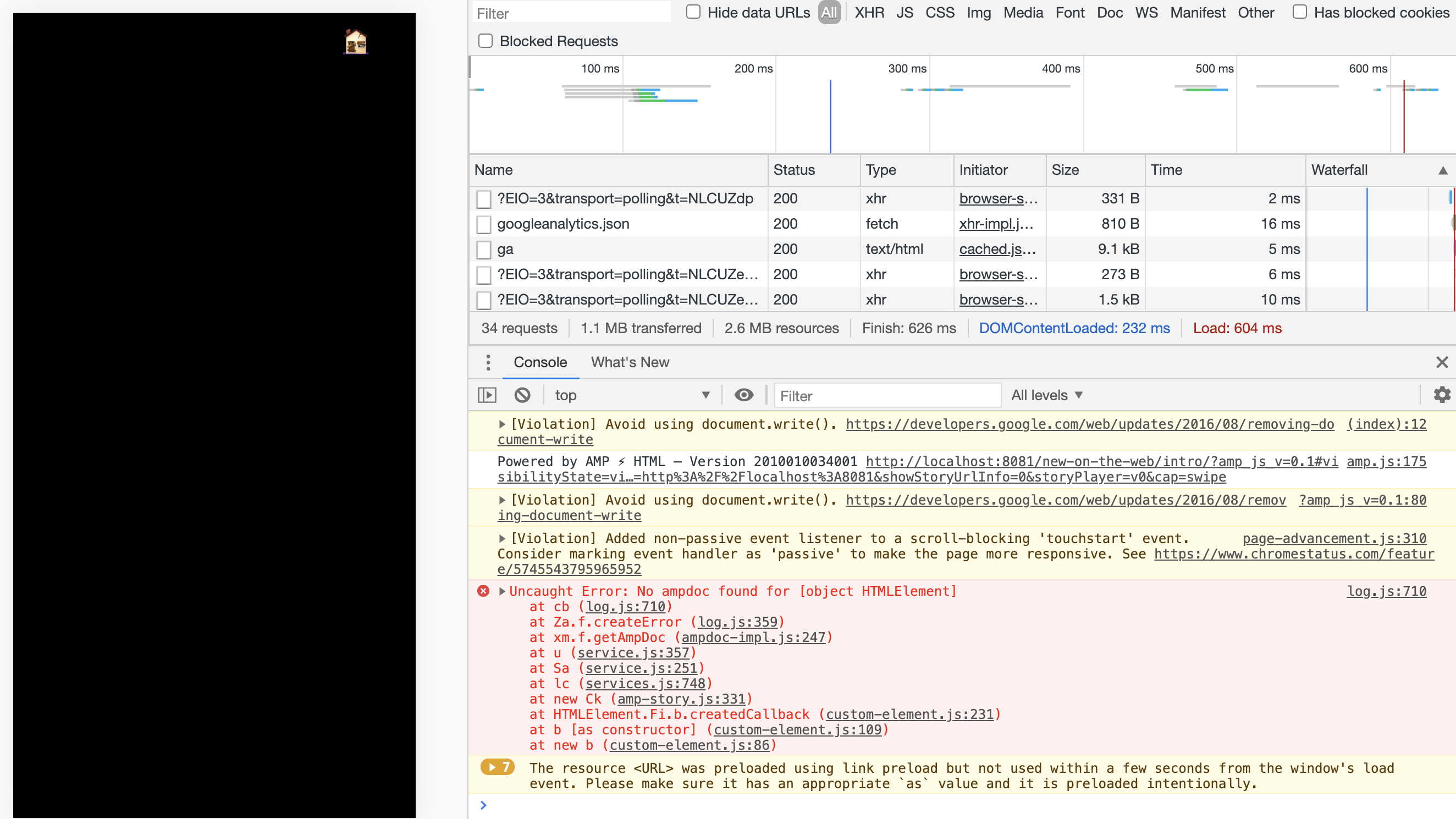 [amp-story] No ampdoc found for [object HTMLElement] · Issue #30798 · ampproject/amphtml · GitHub