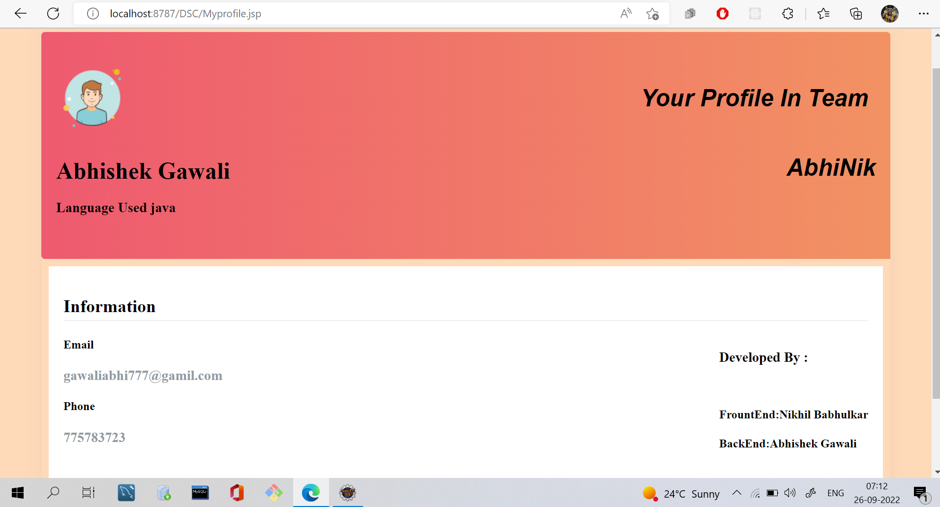 GitHub - GawaliAbhishek/webproject: Created the Login featured simple ...