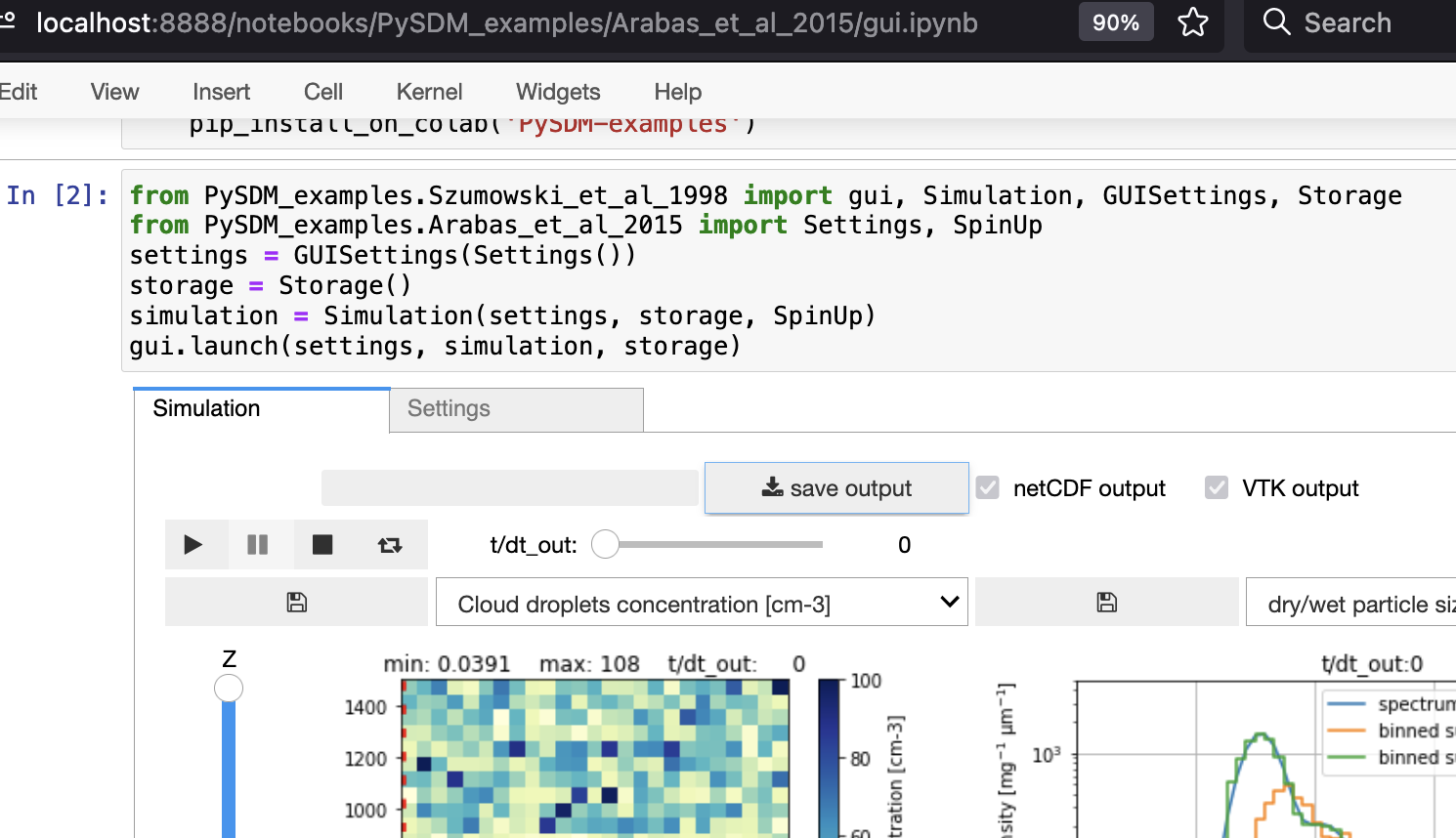VTK output stopped working in the 2D kinematic GUI notebook · Issue #669 · open-atmos/PySDM · GitHub