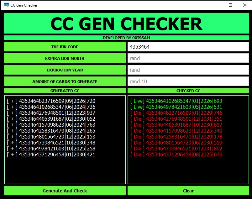GitHub - 0xissam/cc-gen-checker