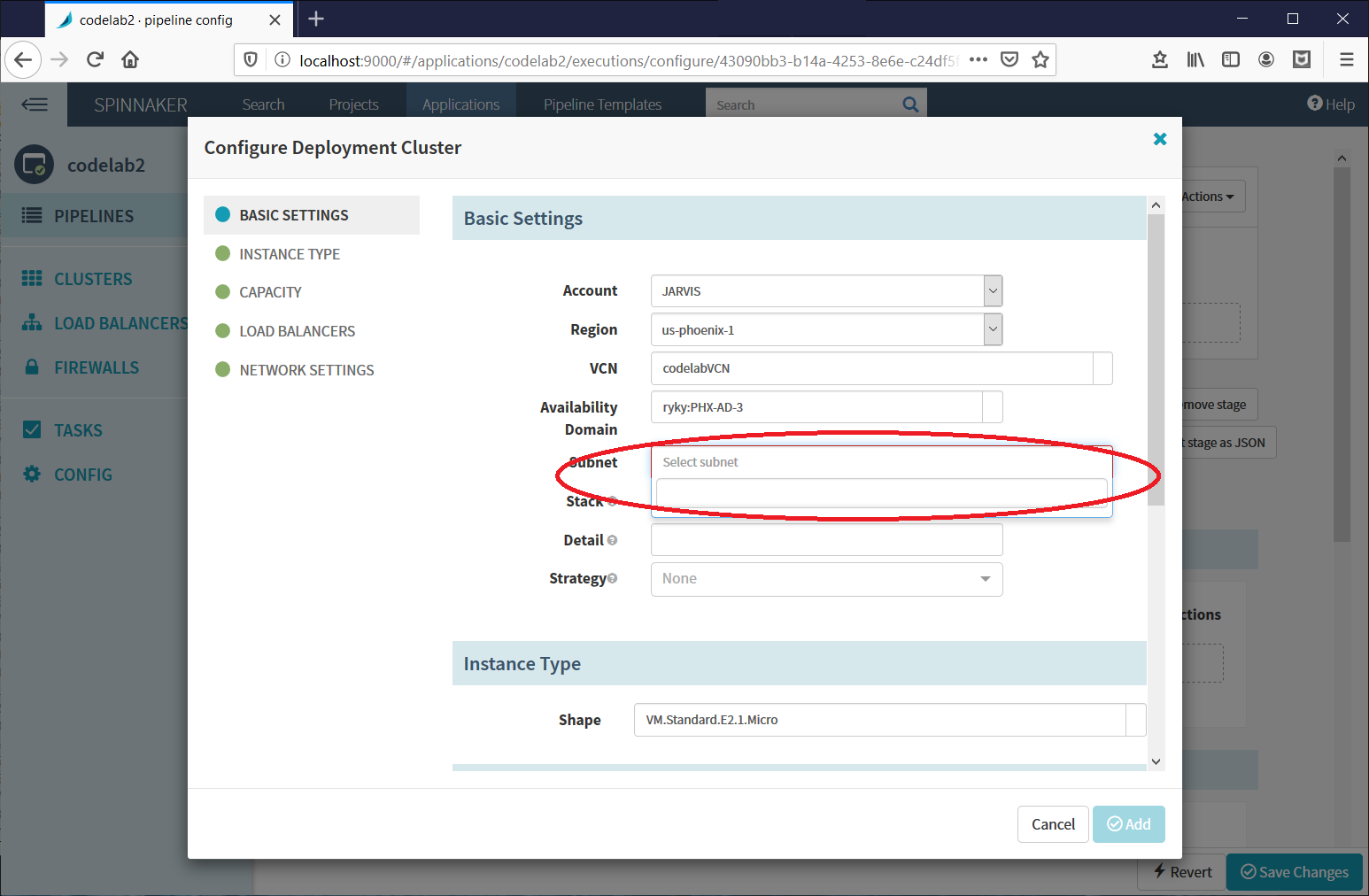 Oracle cloud: Deploy stage not loading configured OCI subnet · Issue #6546 · spinnaker/spinnaker ...