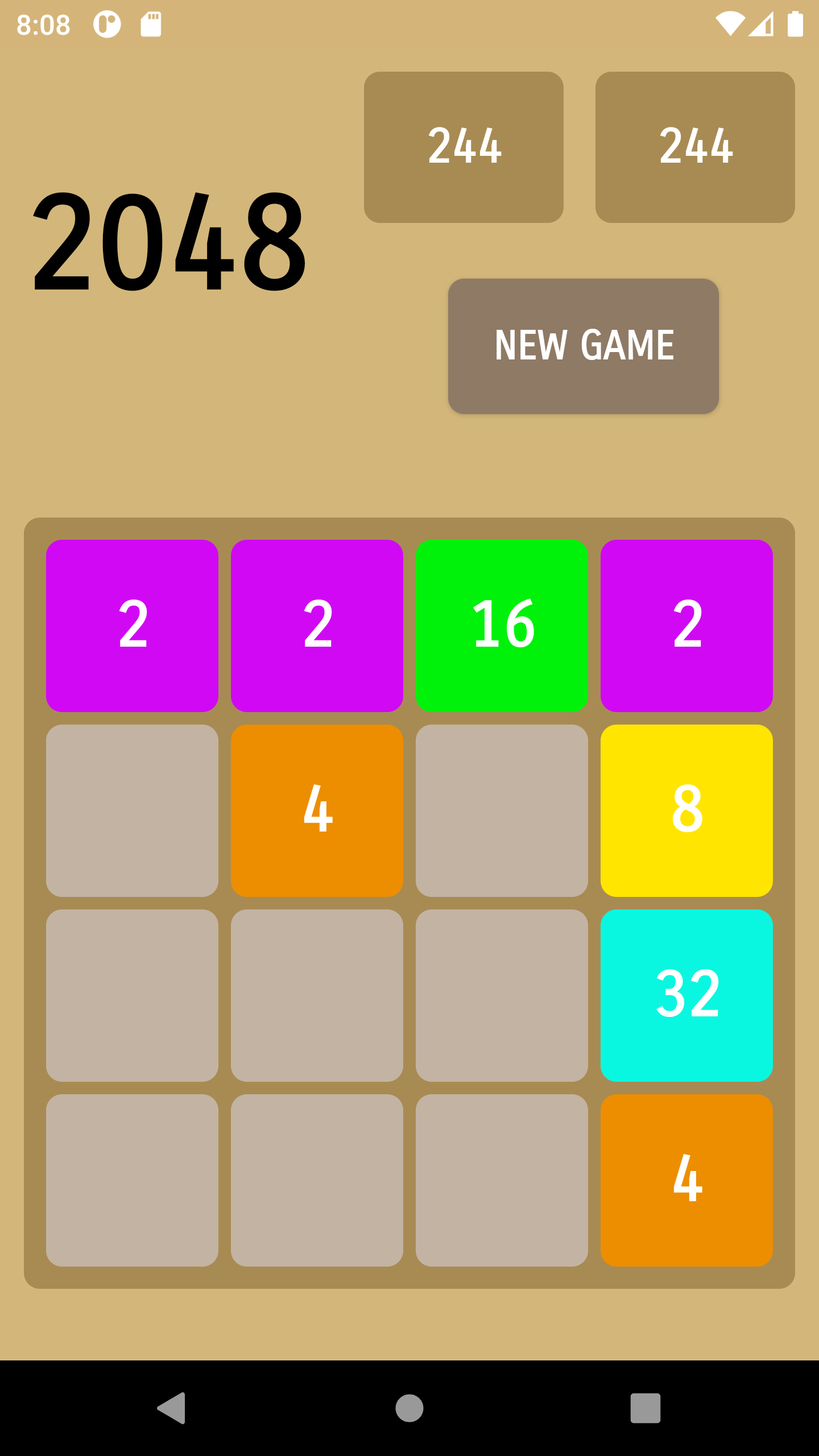 GitHub - bahromnematov/2048: 2048 clone app