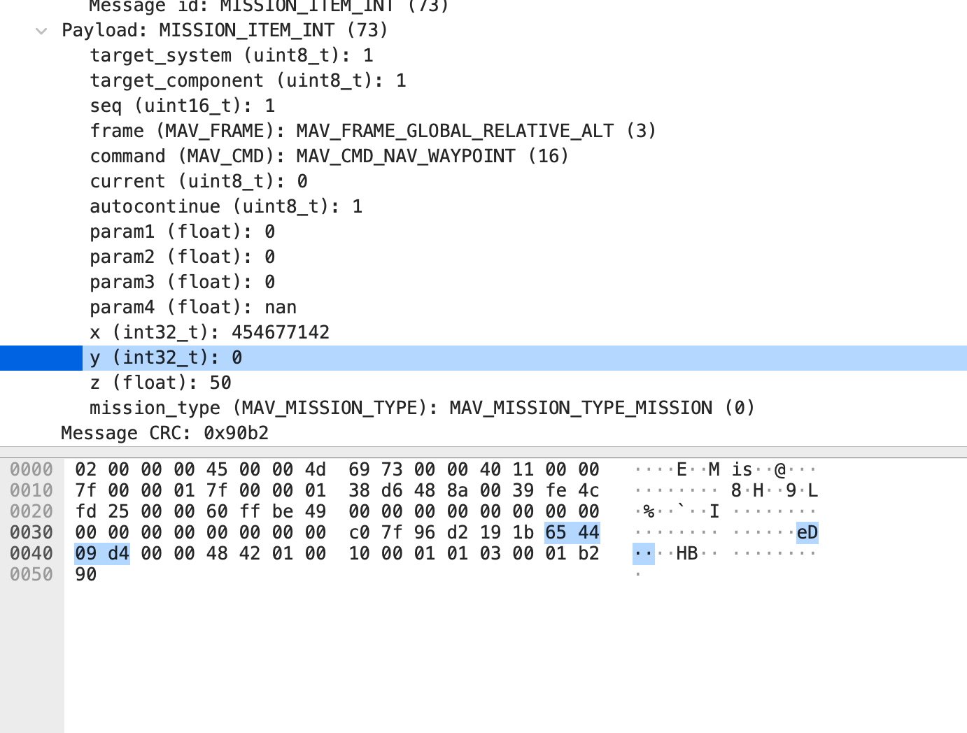Wireshark showing 0 for negative int32 · Issue #1862 · mavlink/mavlink · GitHub