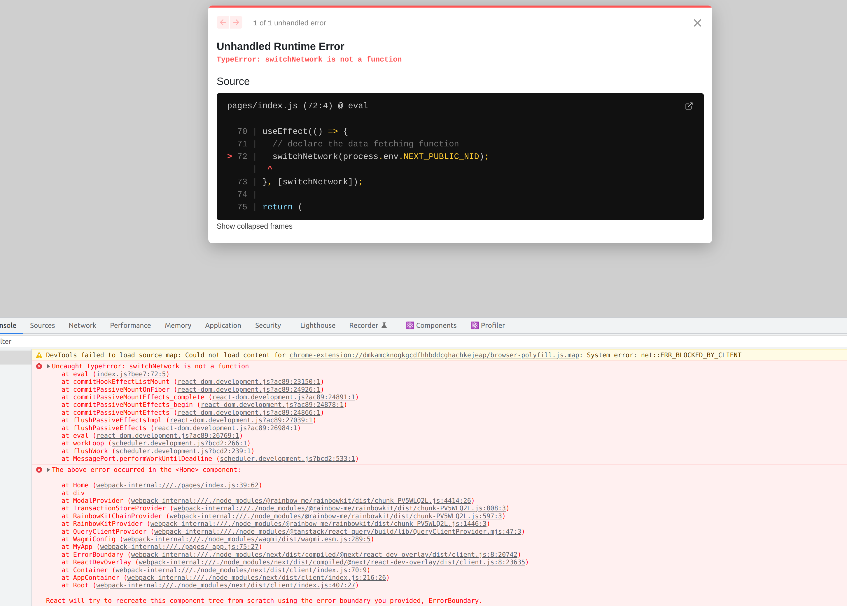 TypeError: switchNetwork is not a function when using in useEffect · wevm wagmi · Discussion ...