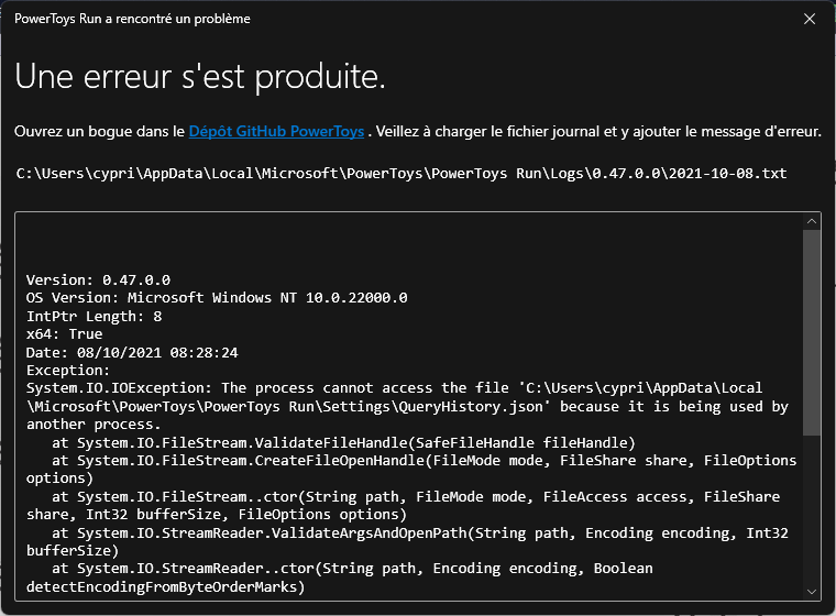 Bug · Issue #13695 · microsoft/PowerToys · GitHub