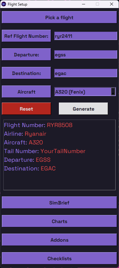 GitHub - Squeak-y/FlightSetup: Little Applciation to help setup flights ...