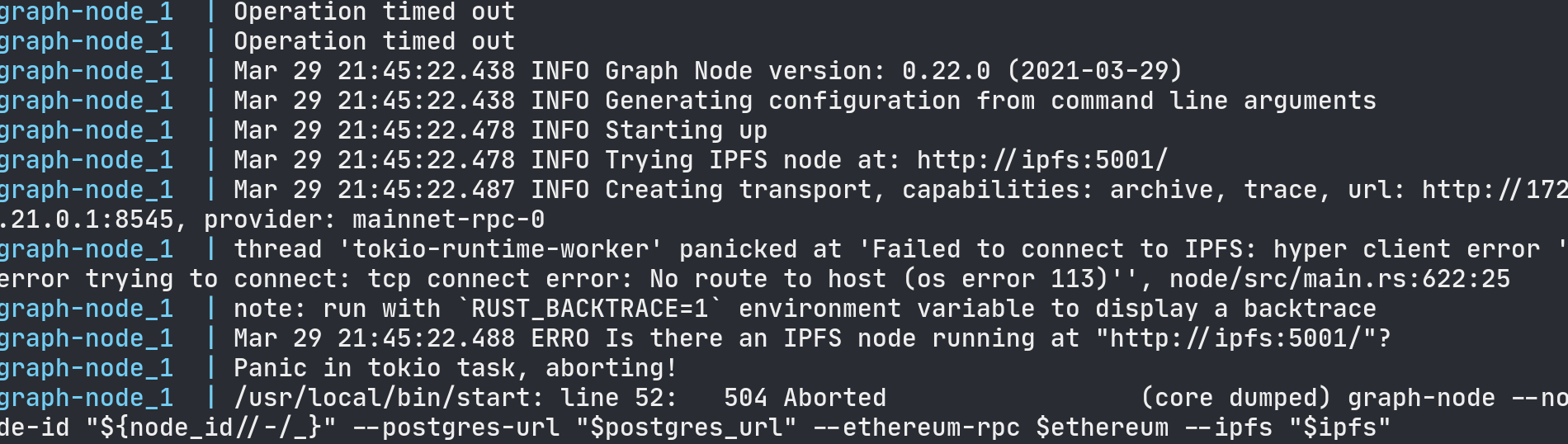Trouble running the local node with docker? Help/support request. · Issue #2321 · graphprotocol ...