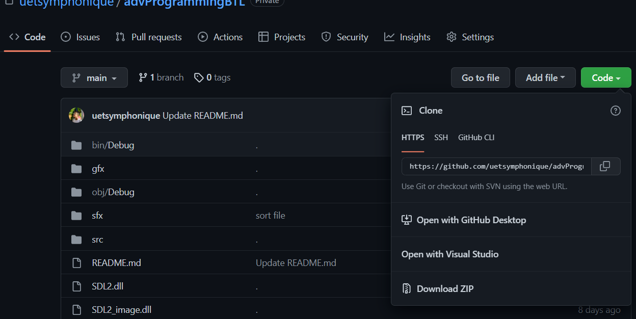 GitHub - uetsymphonique/UET_study.advProgrammingGame
