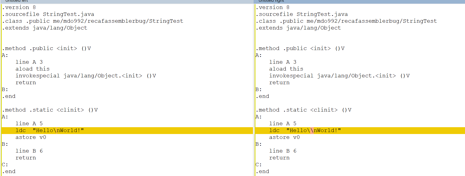 Recaf escapes newline when modifying bytecode · Issue #141 · Col-E/recaf-3x-issues · GitHub