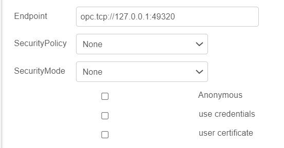 Can't connect to the opcua server while using [SecurityMode:None] and [SecurityPolicy:None ...