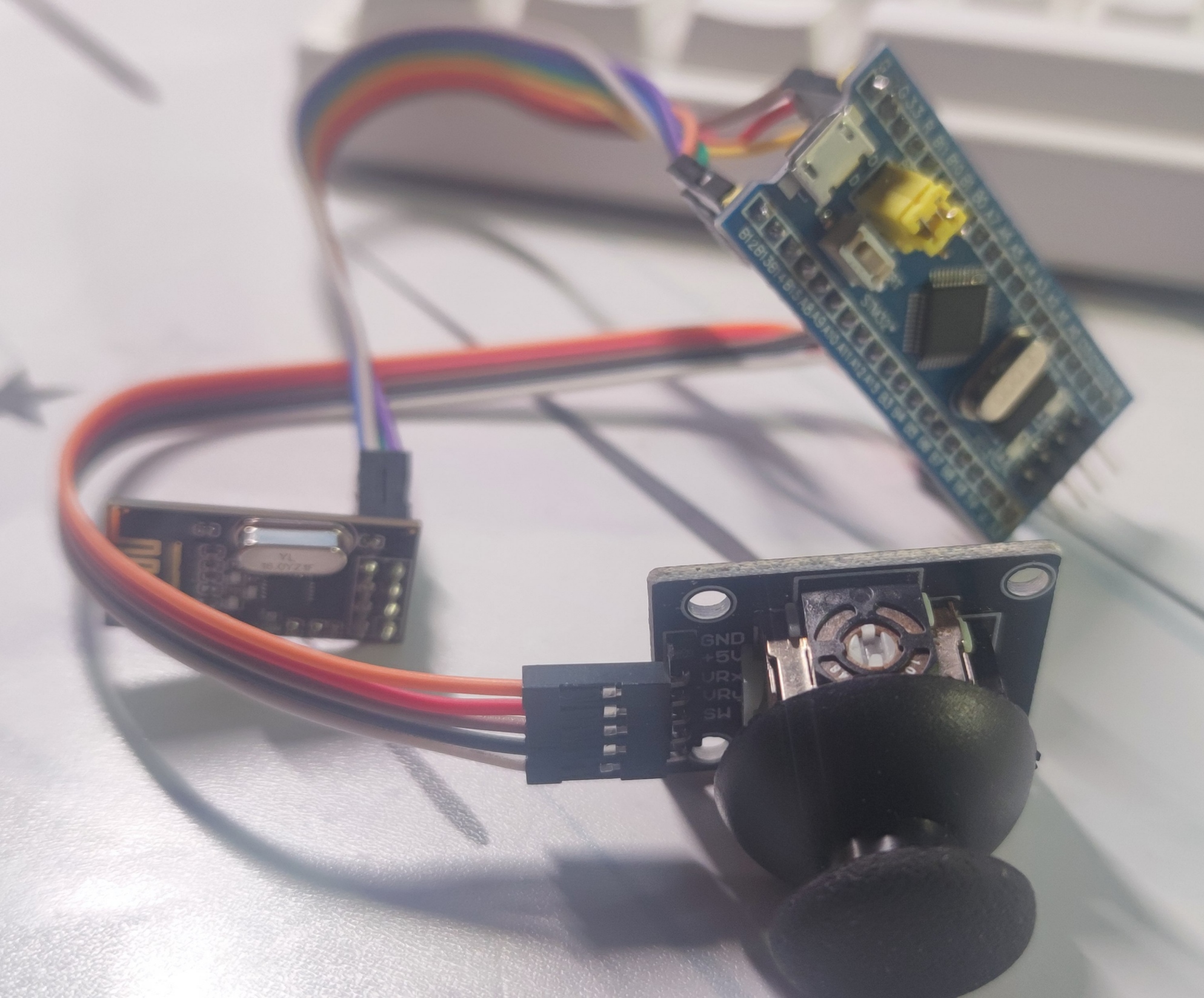 GitHub - lightrainmail/Remote_Control_Car: 一个用stm32和nrf24l01做的遥控玩具小车，也就只是用来玩的玩具