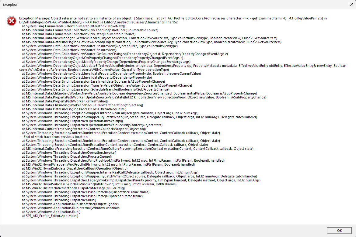 newest game/editor version not working?? · Issue #50 · SkiTles55/SPT-AKI-Profile-Editor · GitHub