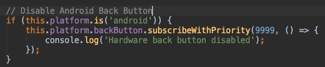 Bug Hardwarebackbutton Config Option Not Working As Expected · Issue