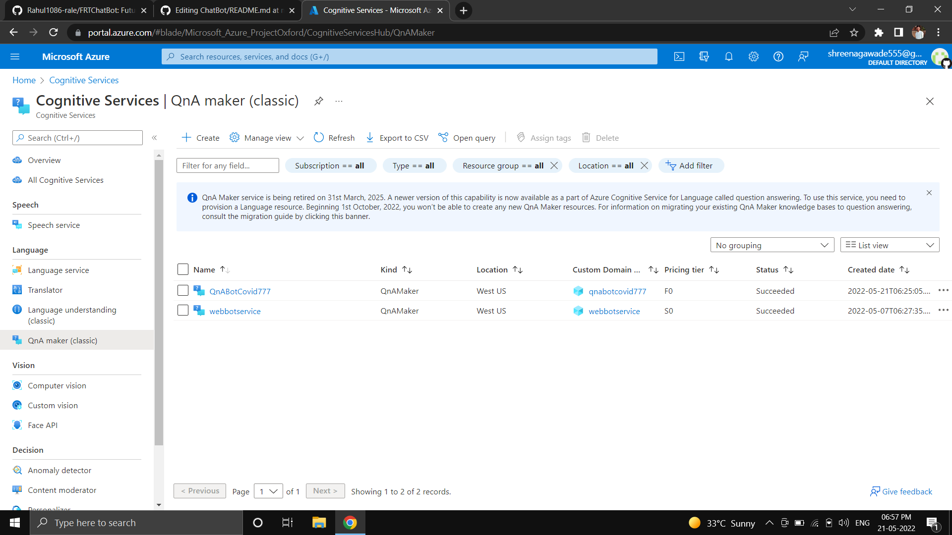 Github Shrikantnagawade Chatbot Futurereadytalent Internship Program