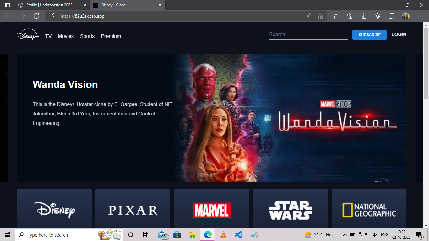 GitHub - ARADHYAKASHIV/DisneyPlus-Hotstar-Clone