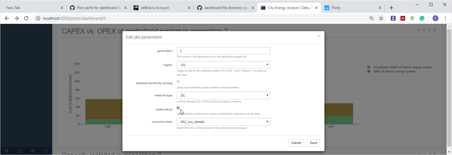 dashboard settings not working for CAPEX vs OPEX dashboard, and ...