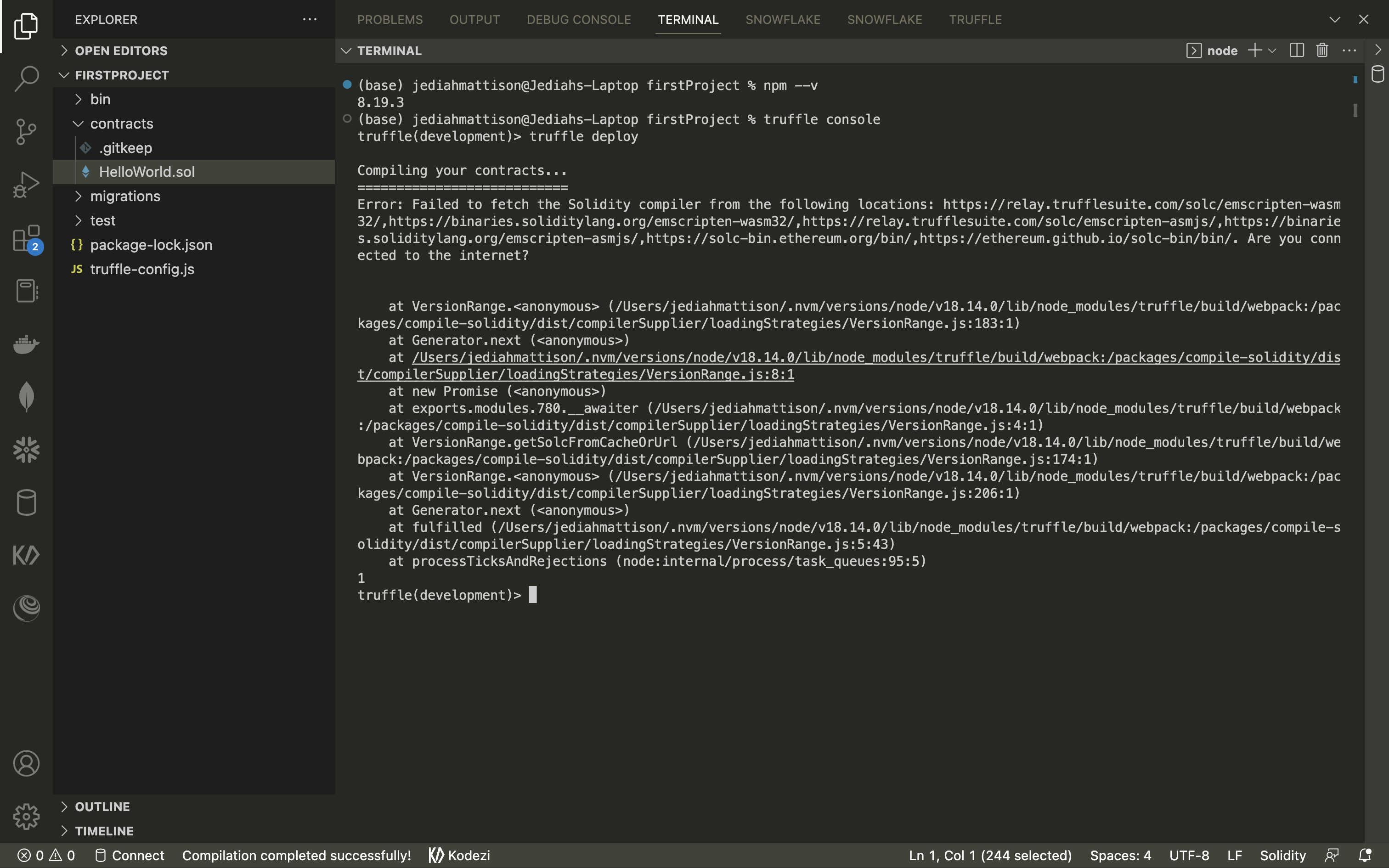Failed to fetch Solidity compiler · Issue #5880 · trufflesuite/truffle · GitHub