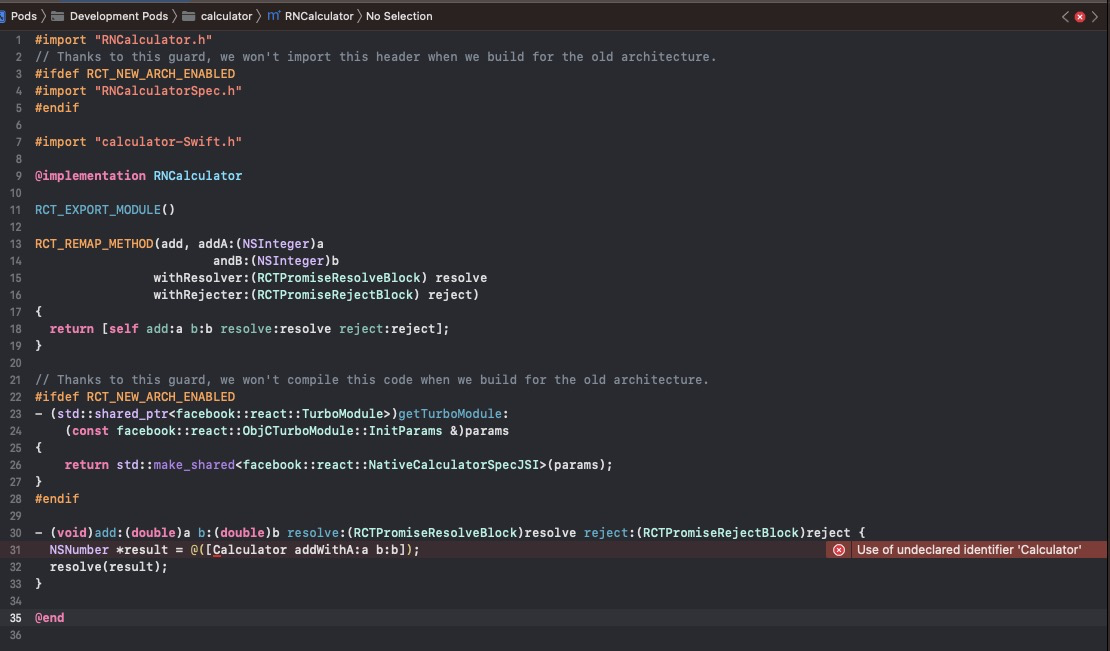 Swift example does not compile (with solution for proposal) · Issue #12 · react-native-community ...