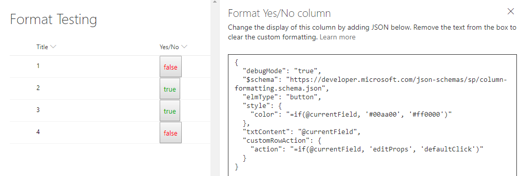 Customaction Cannot Be Used Conditionally · Issue 139 · Pnplist Formatting · Github