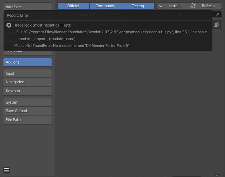kkbp addon is not enable · Issue #176 · FlailingFog/KK-Blender-Porter-Pack · GitHub