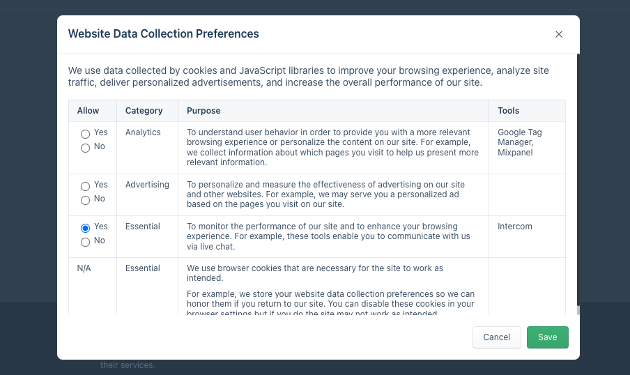 Can't add destination to Essential category · Issue #285 · segmentio/consent-manager · GitHub